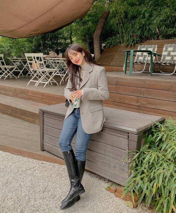 Học cách phối đồ với boots cổ cao nữ | ELLY - TOP 10 Thương Hiệu Nổi ...